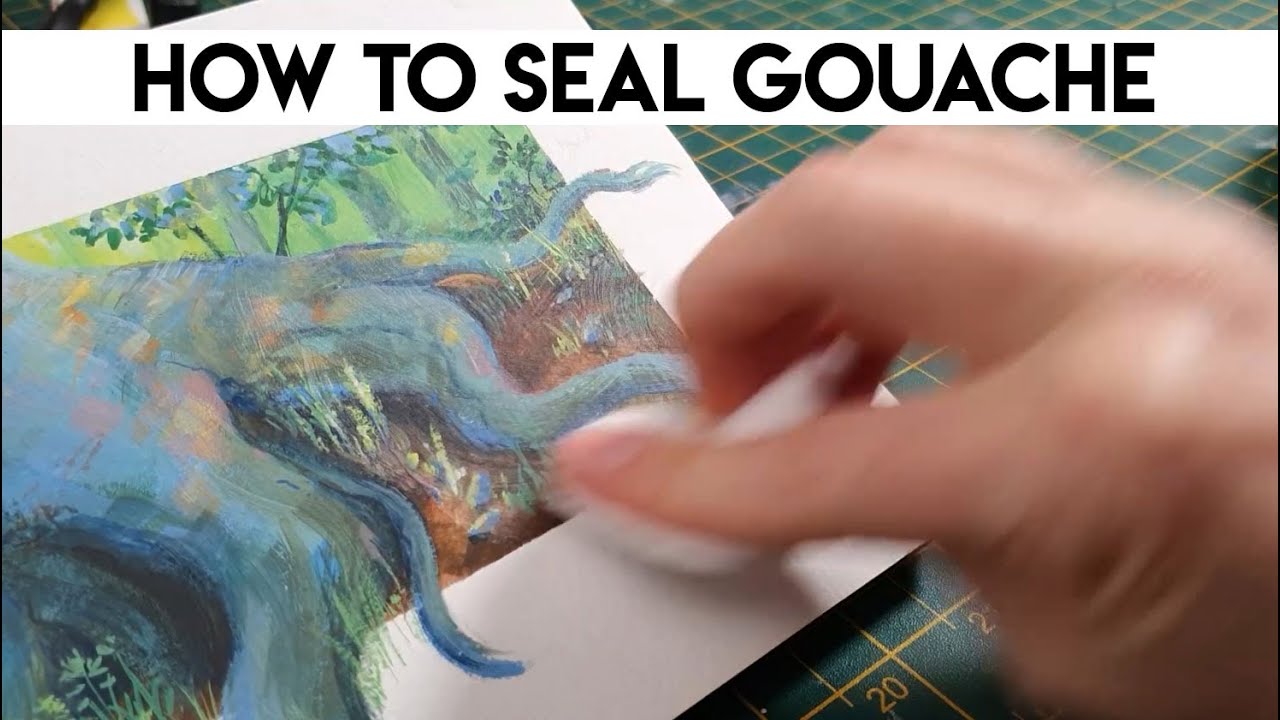 Sealing Gouache Paintings With Wax Medium Varnish And Protect Your