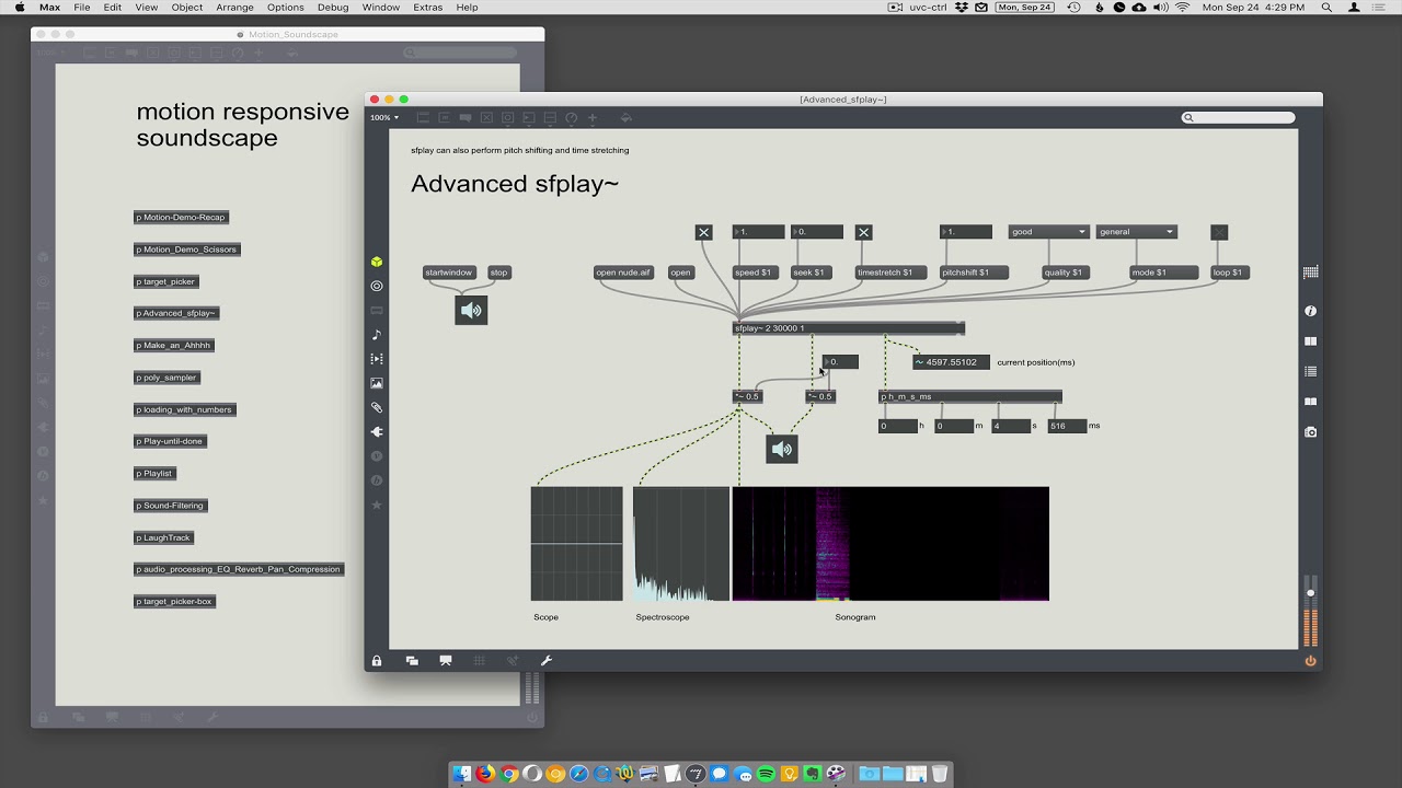 Max Msp Advanced Sfplay Youtube