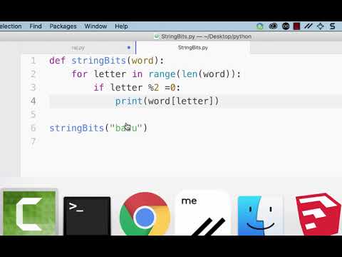 Codingbat Stringbits In Python Youtube