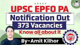 Upsc Epfo 2024 Notification Out Upsc Epfo Pa Recruitment 2024 Upsc Epfo ...