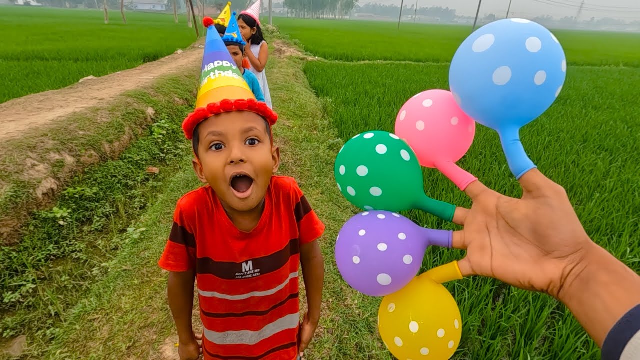 Singing Nursery Rhymes Song And Learning Colors With Balloon I Kids