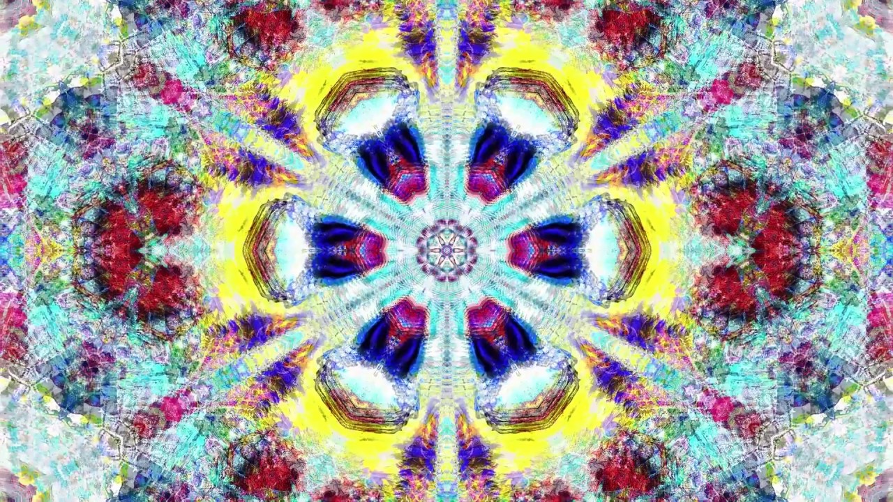 Kaleidoscope Visual Art With Calm Relaxing Music 笙ｫ Museum By Scott