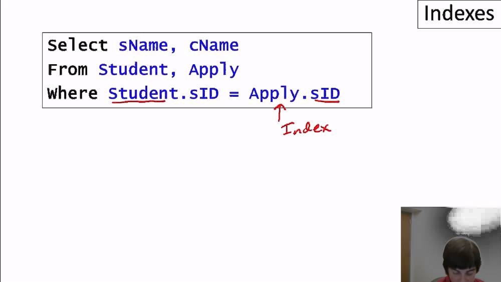 10 01 Indexes Mp4 Youtube