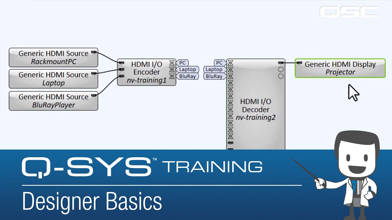 Q Sys Training Video 101 Designer Basics Youtube