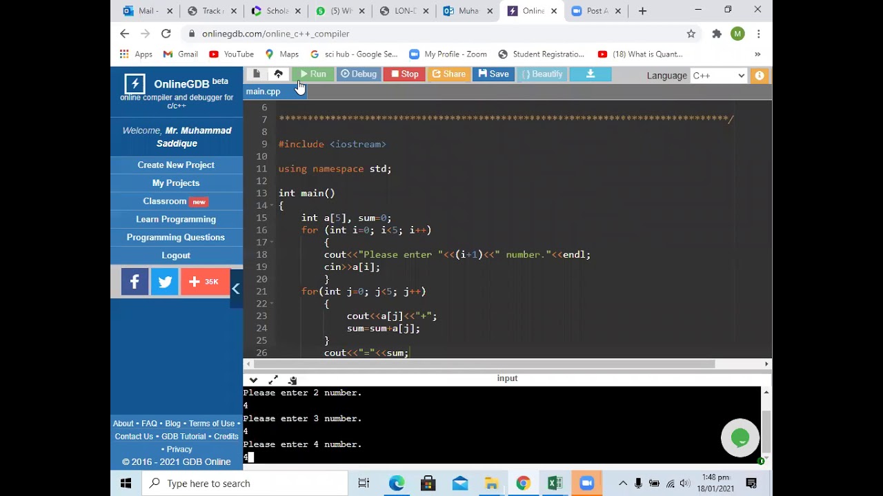 Lec14a Computer Programming Bs1 Youtube