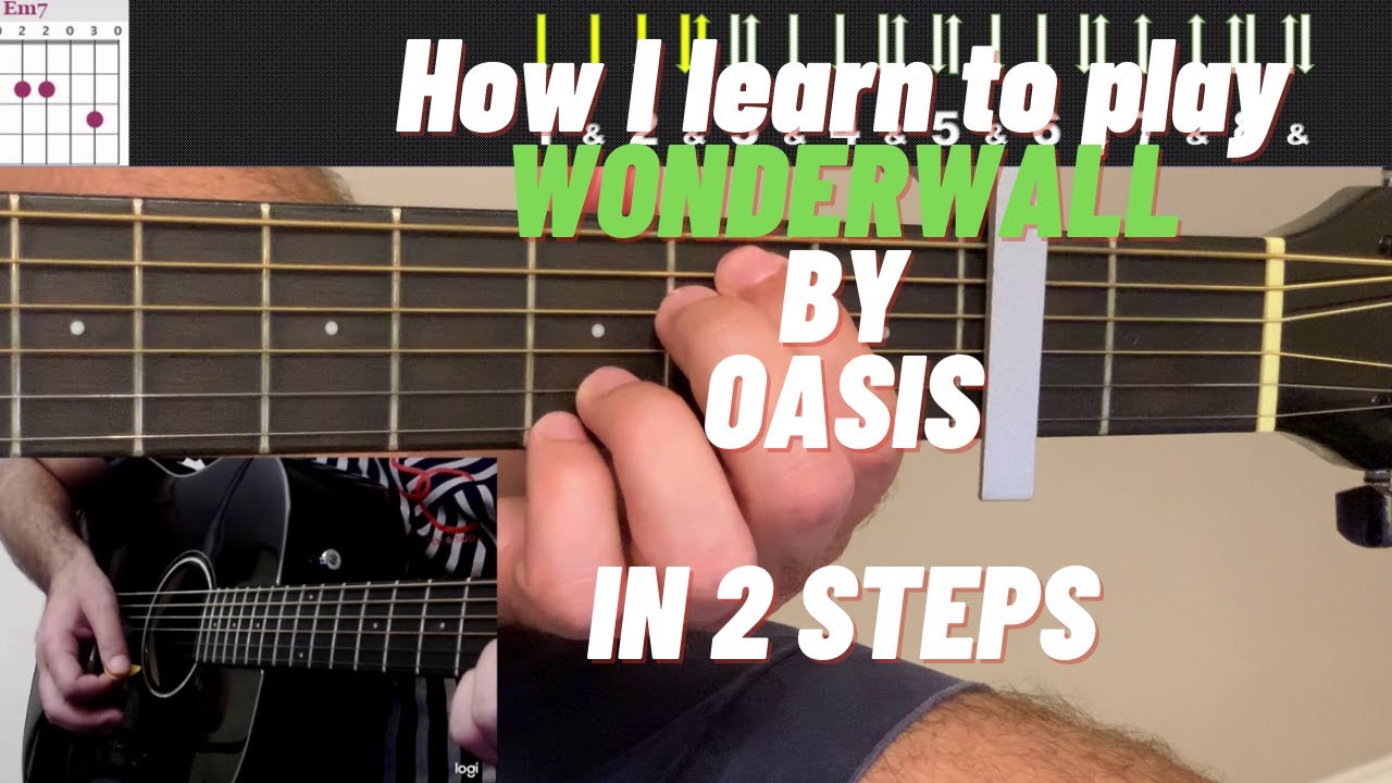How I Learn To Play Wonderwall By Oasis In 2 Steps â Beginner Level