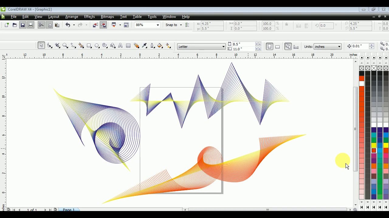 Uses Of Interactive Blend Tool In Corel Draw Youtube