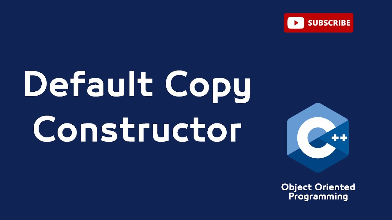 15 The Default Copy Constructor In C Object Oriented Programming