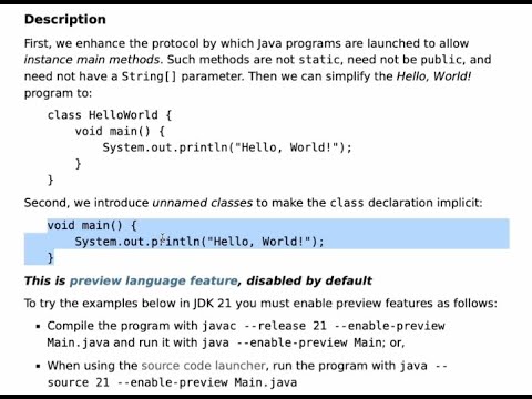 Java Explained Jep 445 Unnamed Classes And Instance Main Methods