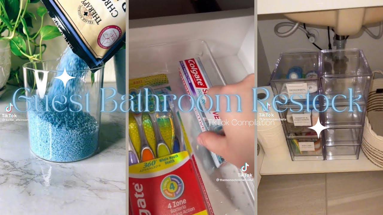 Guest Bathroom Restock Asmr Tiktok Compilation Youtube