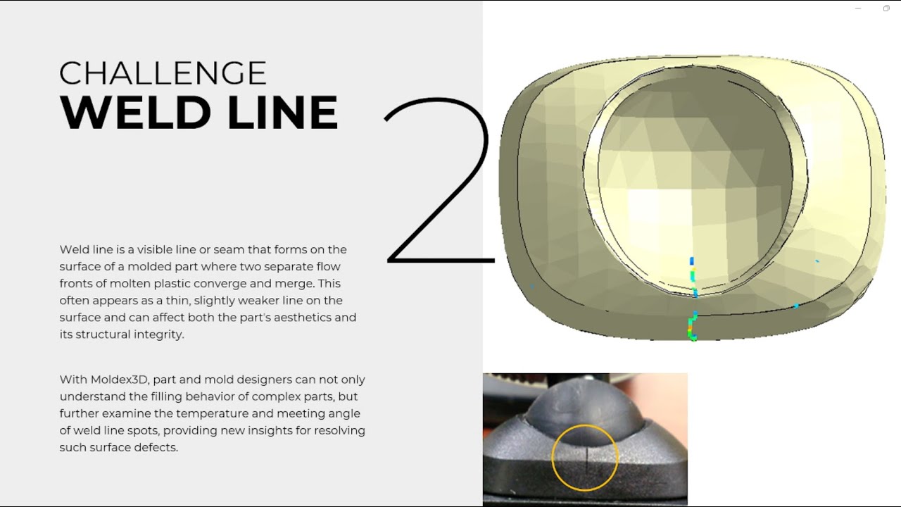 6 Common Injection Molding Challenges Part 2 Weld Line Youtube