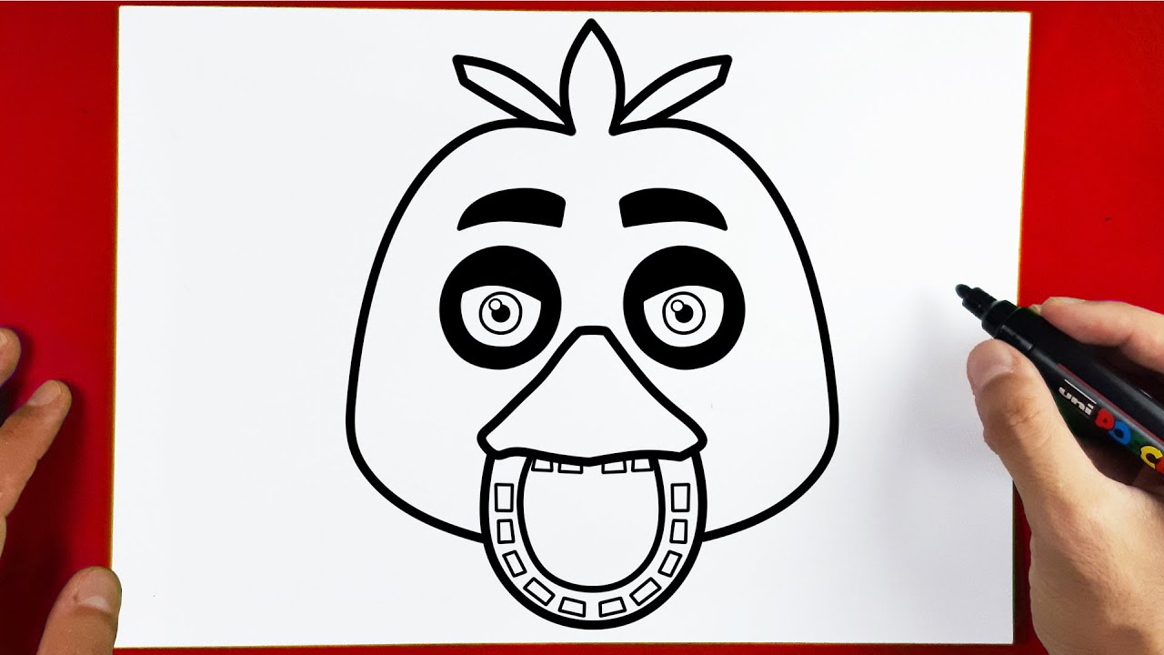How To Draw Chica Head