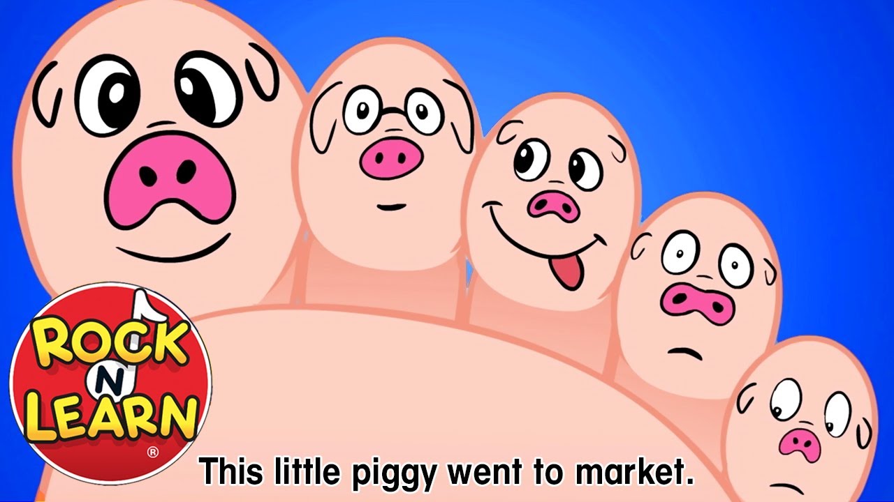 This Little Piggy Song For Kids With Lyrics Youtube