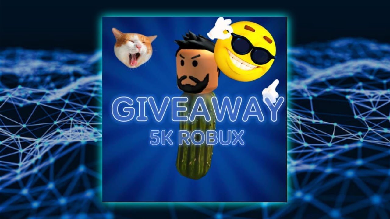 5 000 Robux Giveaway Youtube
