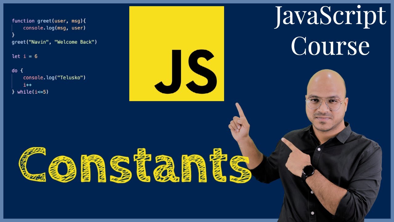 4 Constants In Javascript Youtube