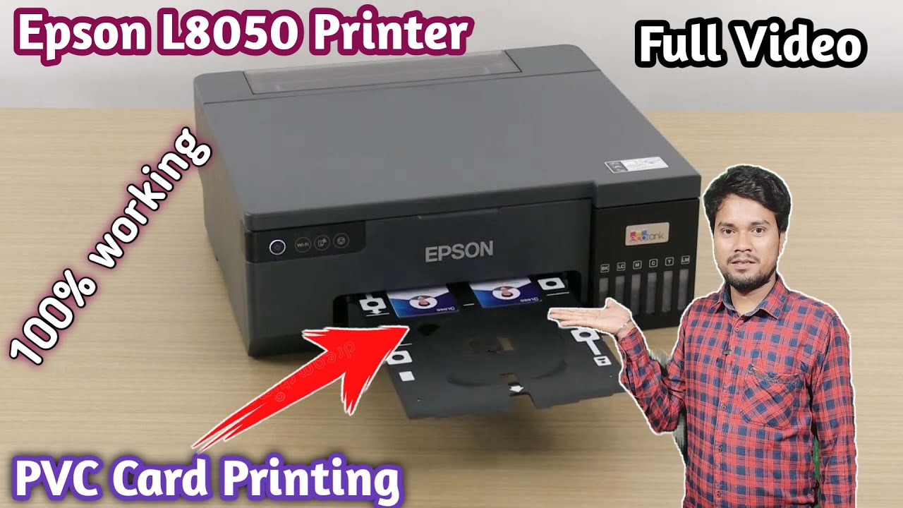 New Pvc Card Printer Machine Epson L8050 Pvc Card Printing 100 Pvc Id