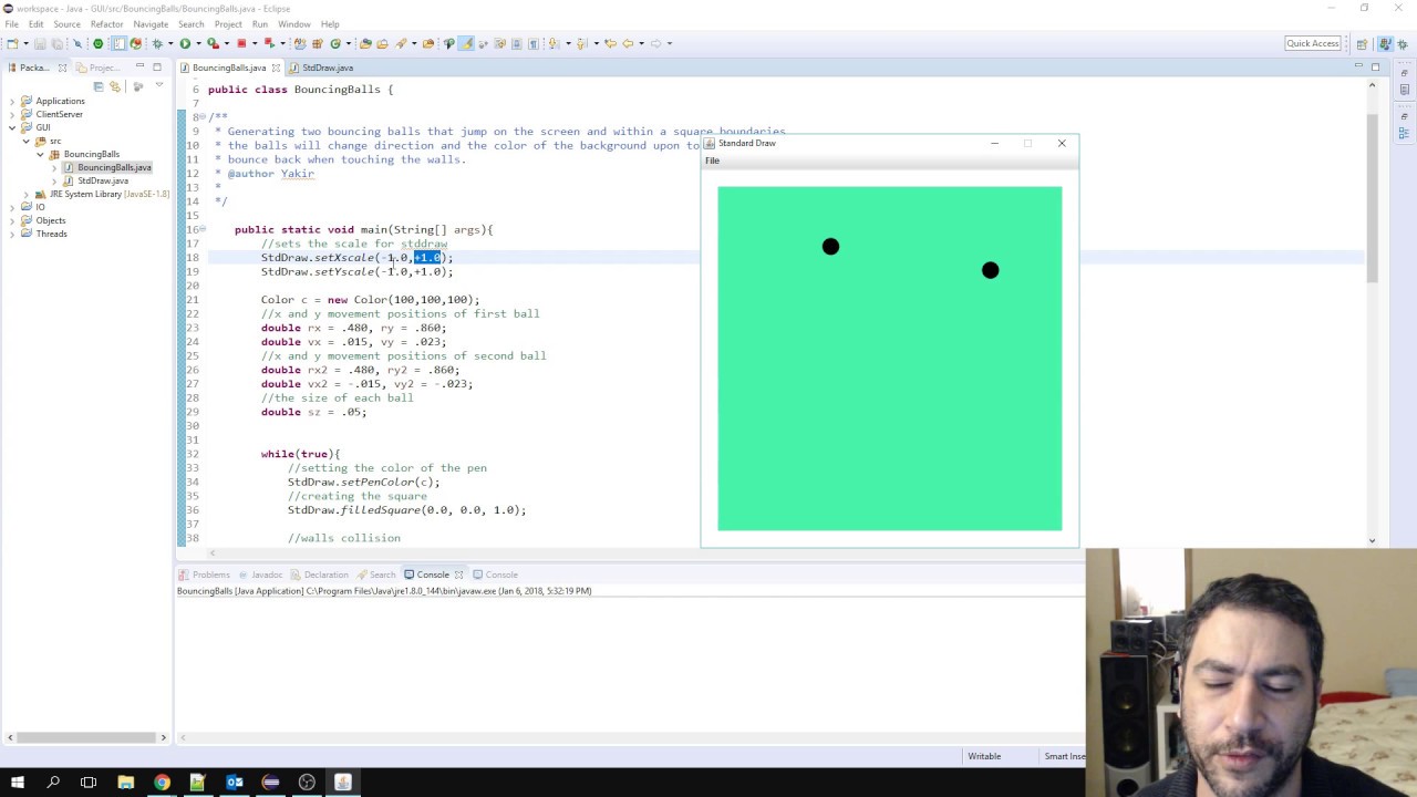 Java Gui Bouncing Balls Youtube