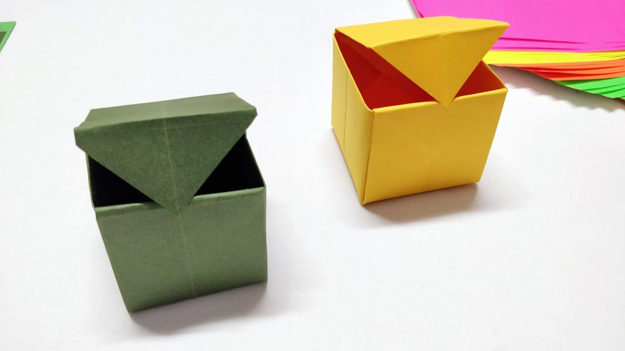 Origami Box Video Paper Crafts Paper Crafts Origami Origami Box My