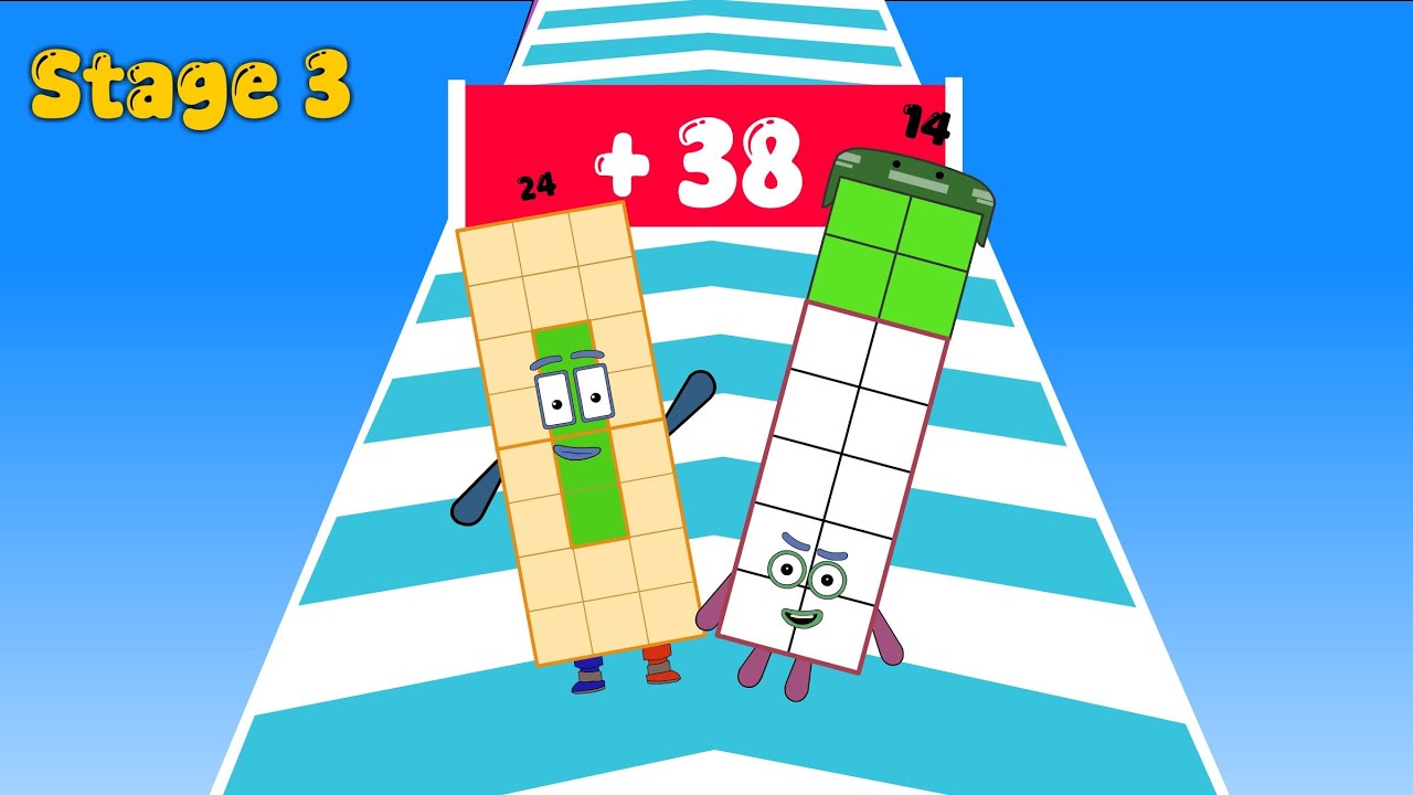 Numberblocks Adventure Run Stage 3 Studying Math Sprunki