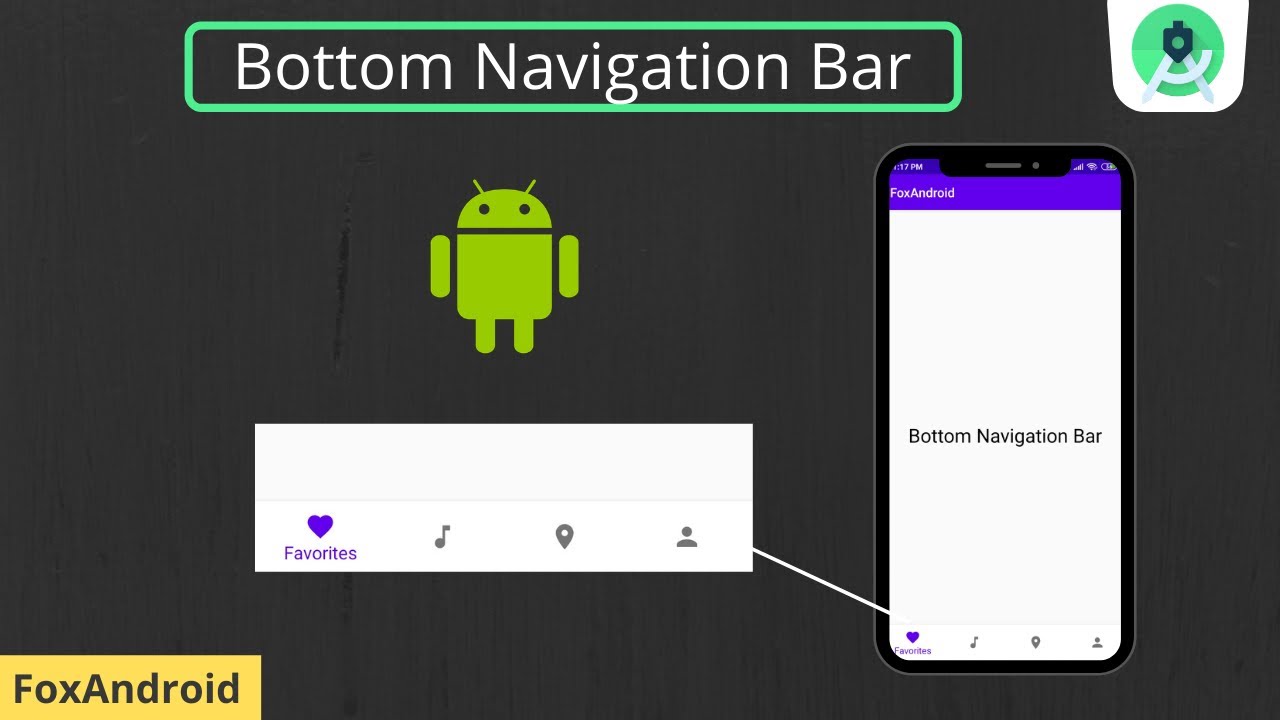 How To Implement Bottom Navigation Bar Android Studio Tutorial Youtube