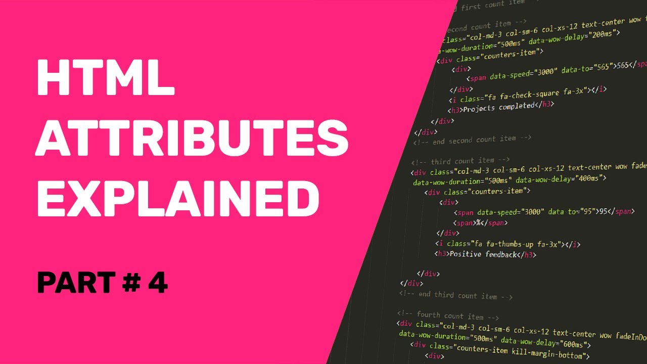 Html Attributes Html Tutorial For Beginners 2020 Part 4 Youtube