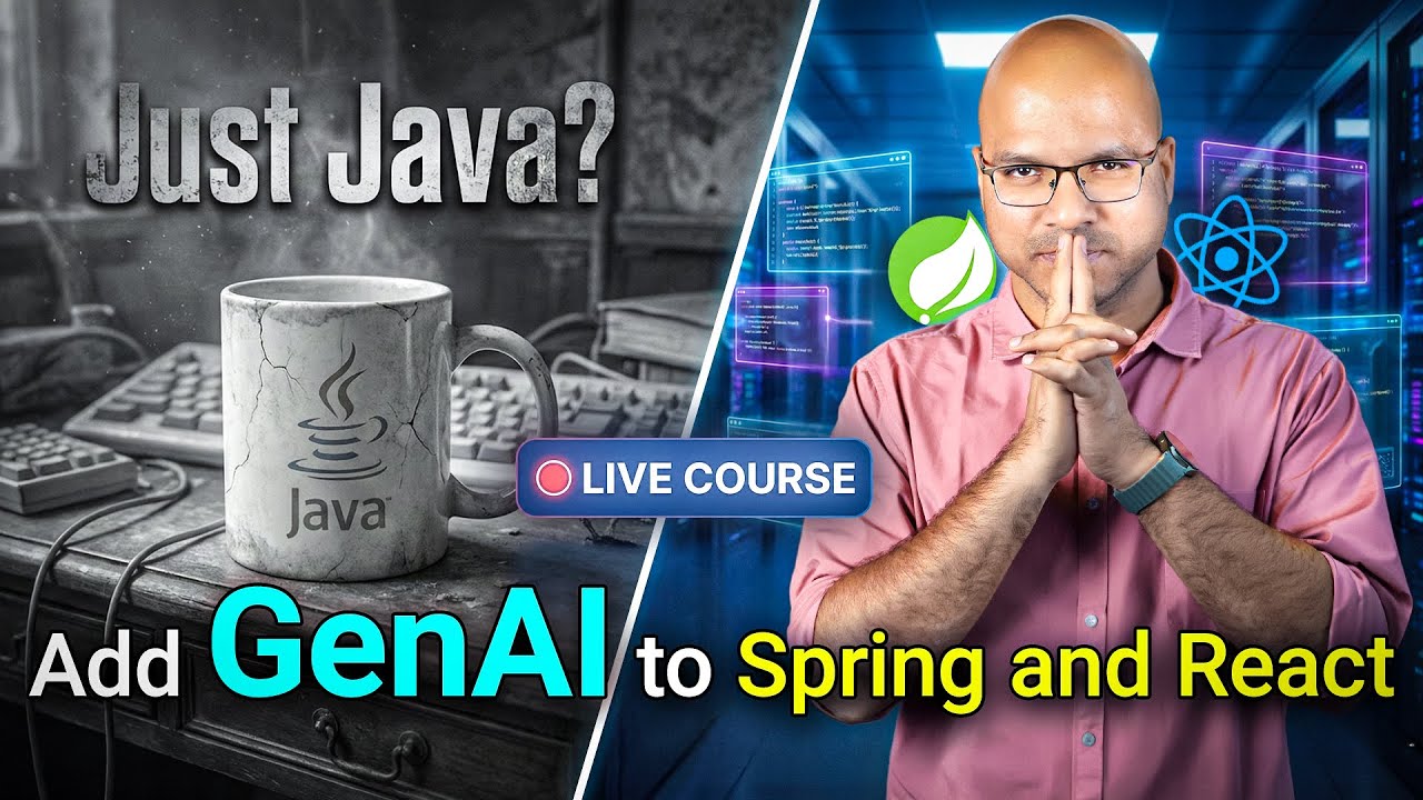 Industry Ready Java Spring Boot React Gen Ai Live Course Youtube
