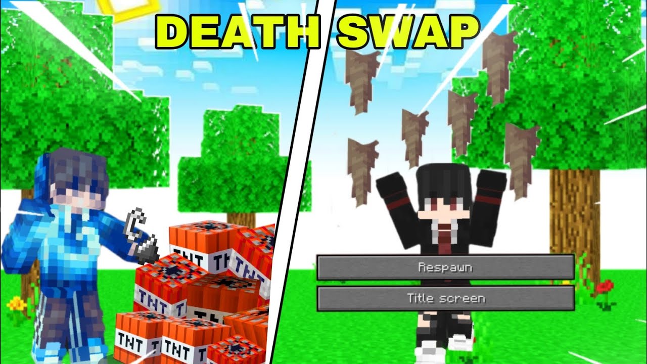 Minecraft Death Swap Challenge With My Freind Youtube