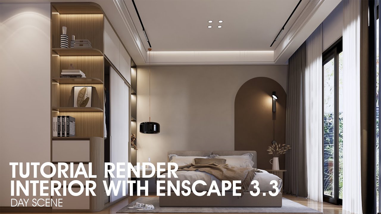 Tutorial Interior Bedroom Render Enscape 3 3 No Post Production