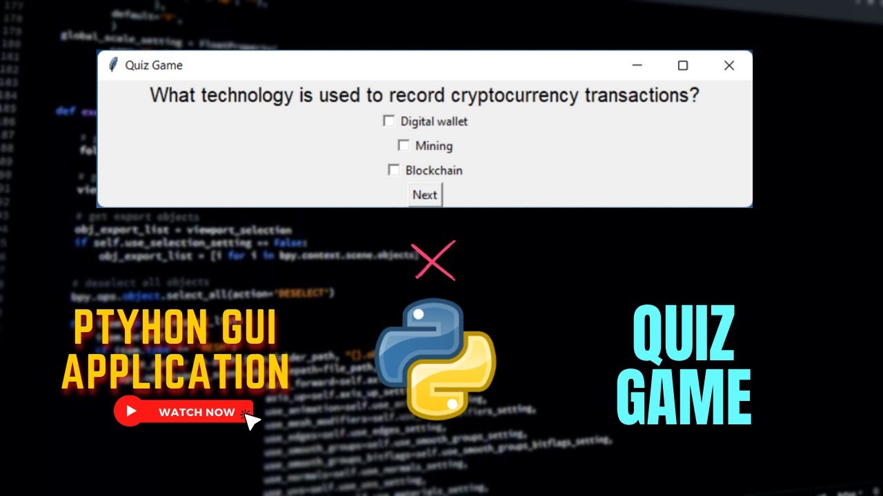 Quiz Game Using Python Tkinter Gui Project Crazy Coders Youtube