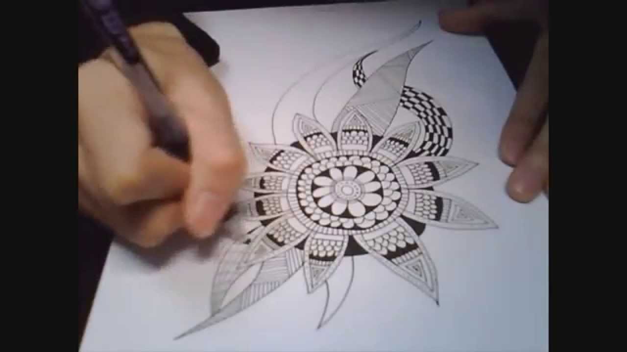 Doodle Botanical Zentangle Youtube