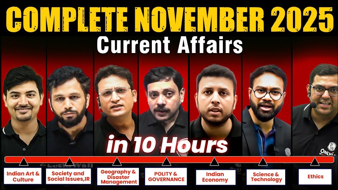 Complete November 2025 Current Affairs November Monthly Current