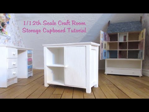 My Dolls House Diary Tutorial 32 1 12th Scale Craft Room Storage