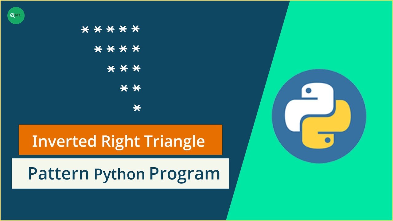 Inverted Right Triangle Star Pattern Python Program Bangla Tech