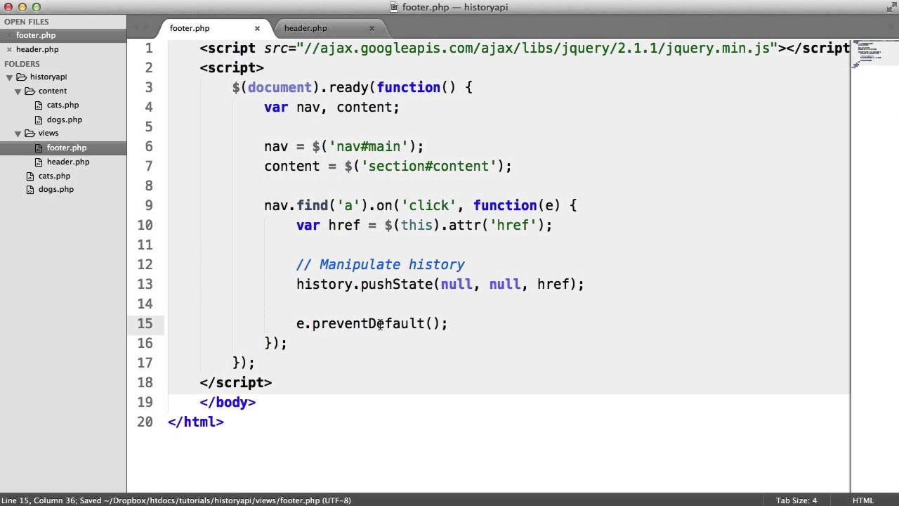 Javascript History Api Basics Youtube