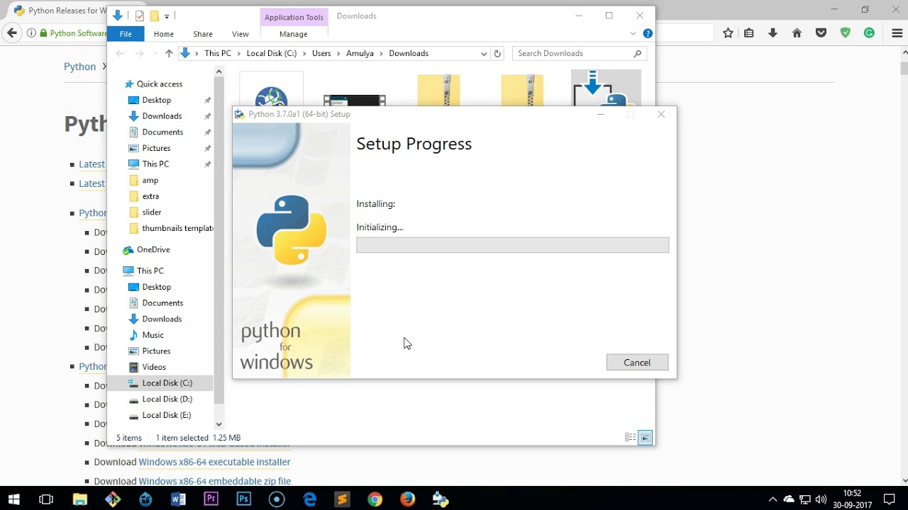 How To Install Python 3 7 On Windows 7 8 10 Youtube