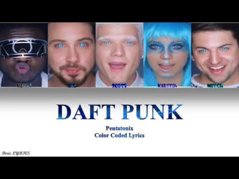 Pentatonix Daft Punk Color Coded Lyrics Youtube
