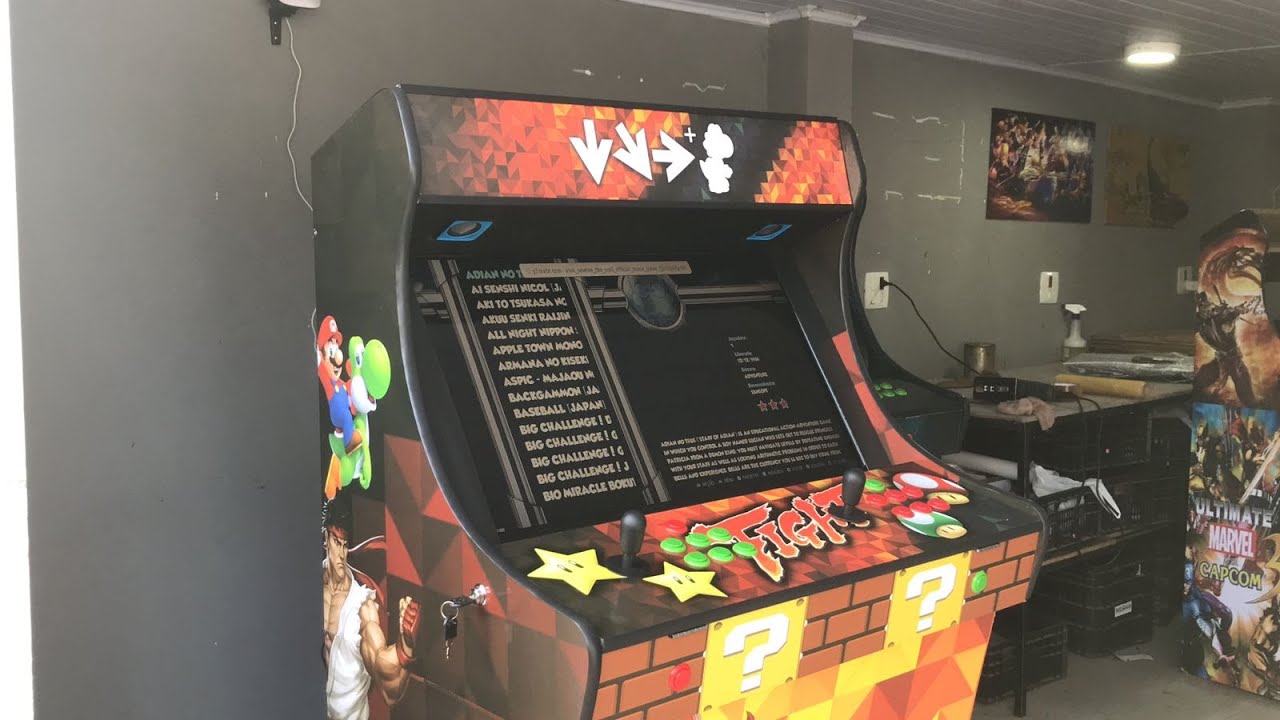 Fliperama Bartop 32 Polegadas 21 000 Jogos Controle óptico Youtube