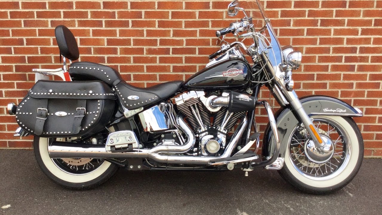 Harley Davidson Heritage With 2 Into 1 Vance Hines Pipes Heavy