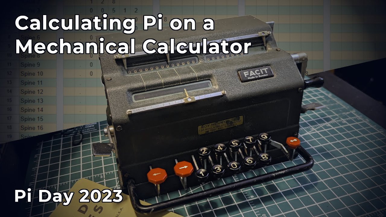 Calculating Pi Using A Mechanical Calculator Youtube