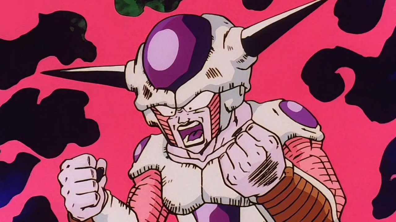 Frieza S First Transformation Original Funimation Dub Youtube
