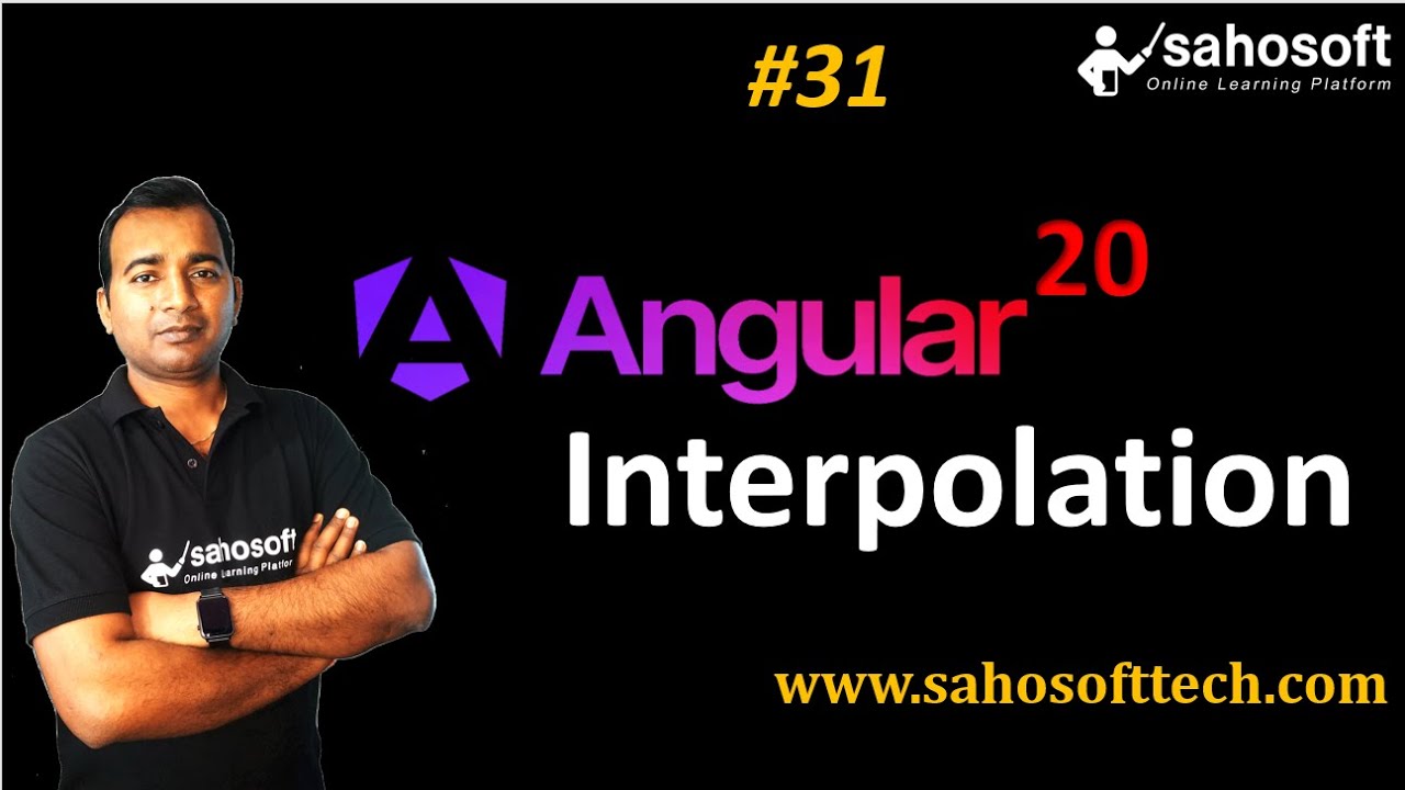 Interpolation In Angular 20 Data Binding In Angular Sahosoft Youtube