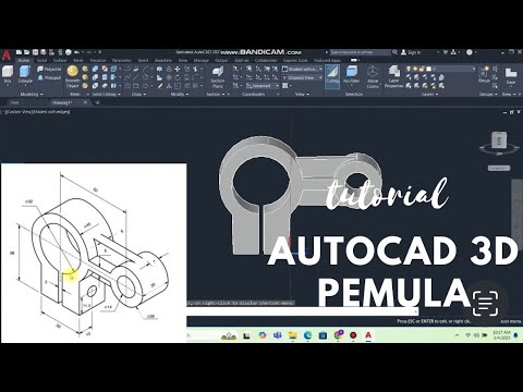 Tutorial Autocad 3 Dimensi Mudah Untuk Pemula Youtube