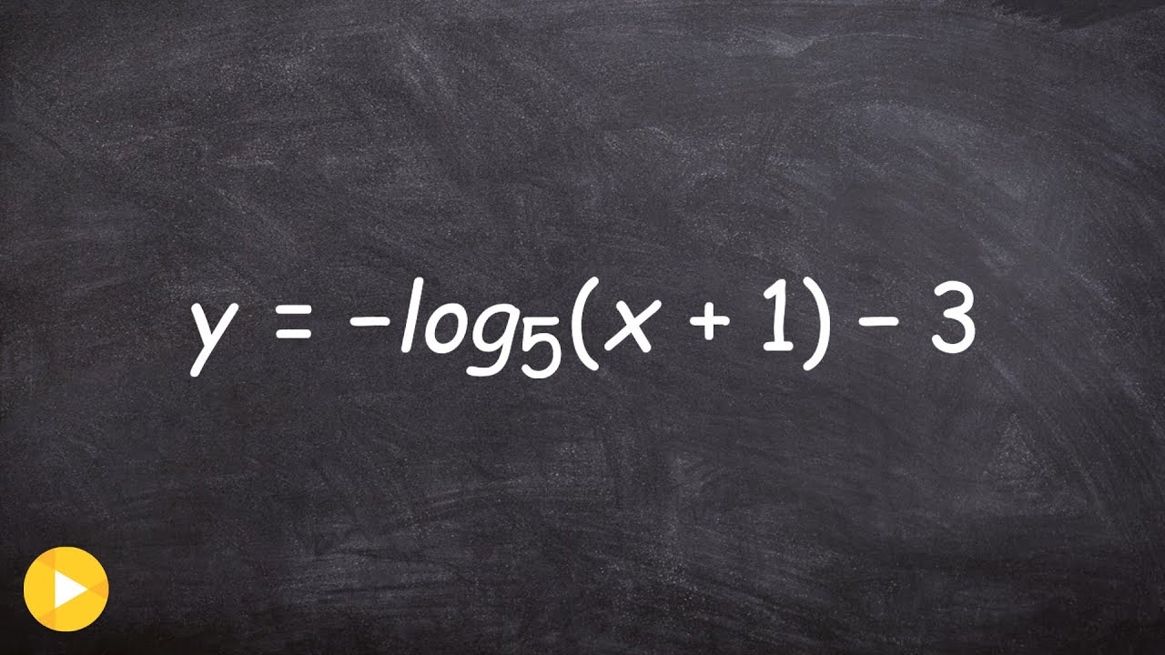 Graphing Logarithmic Equations Youtube