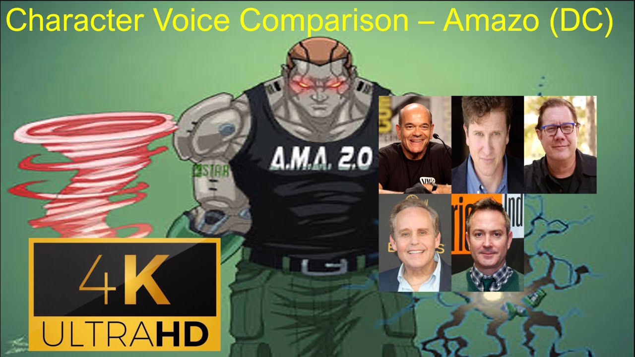 Character Voice Comparison Amazo Dc Youtube