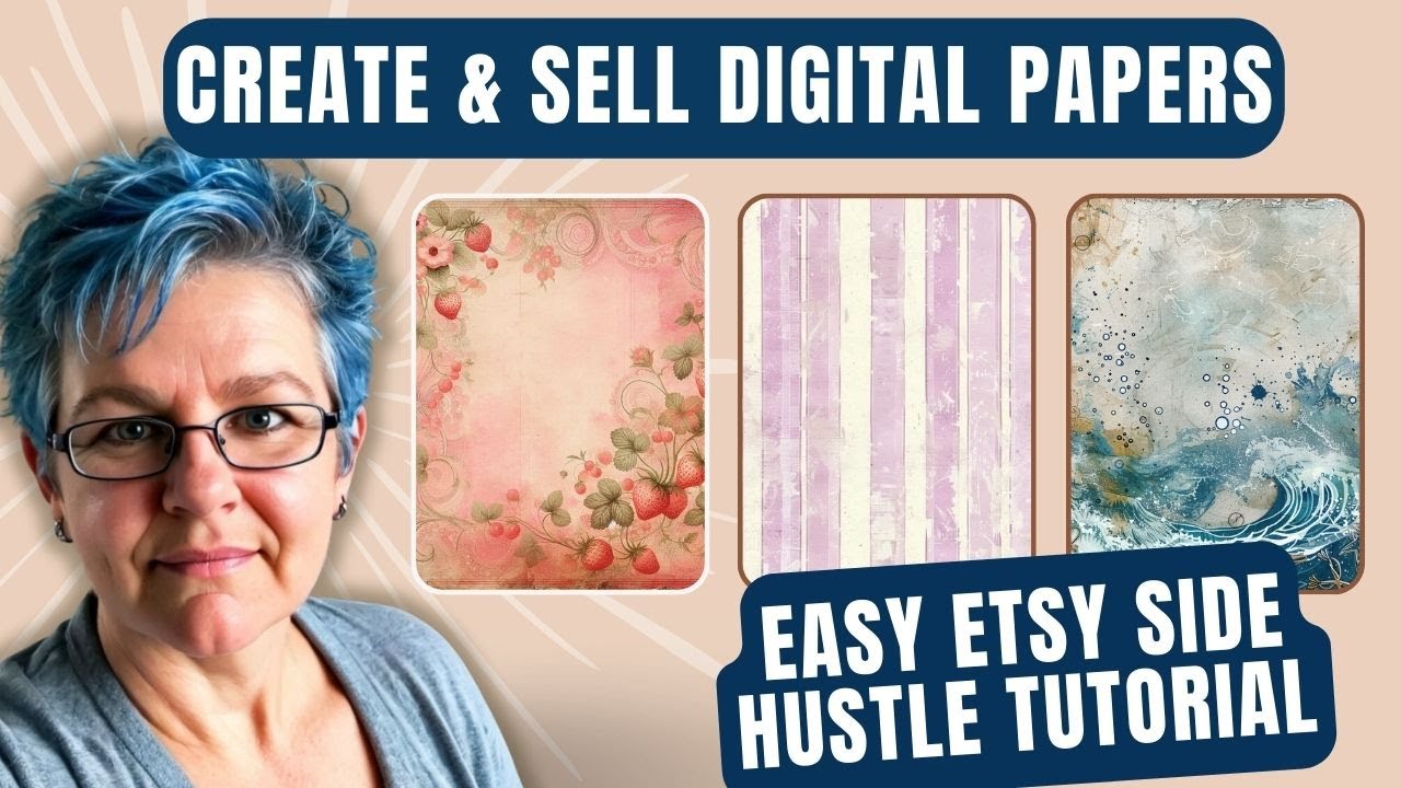 Create Sell Digital Papers Easy Etsy Side Hustle Tutorial Youtube