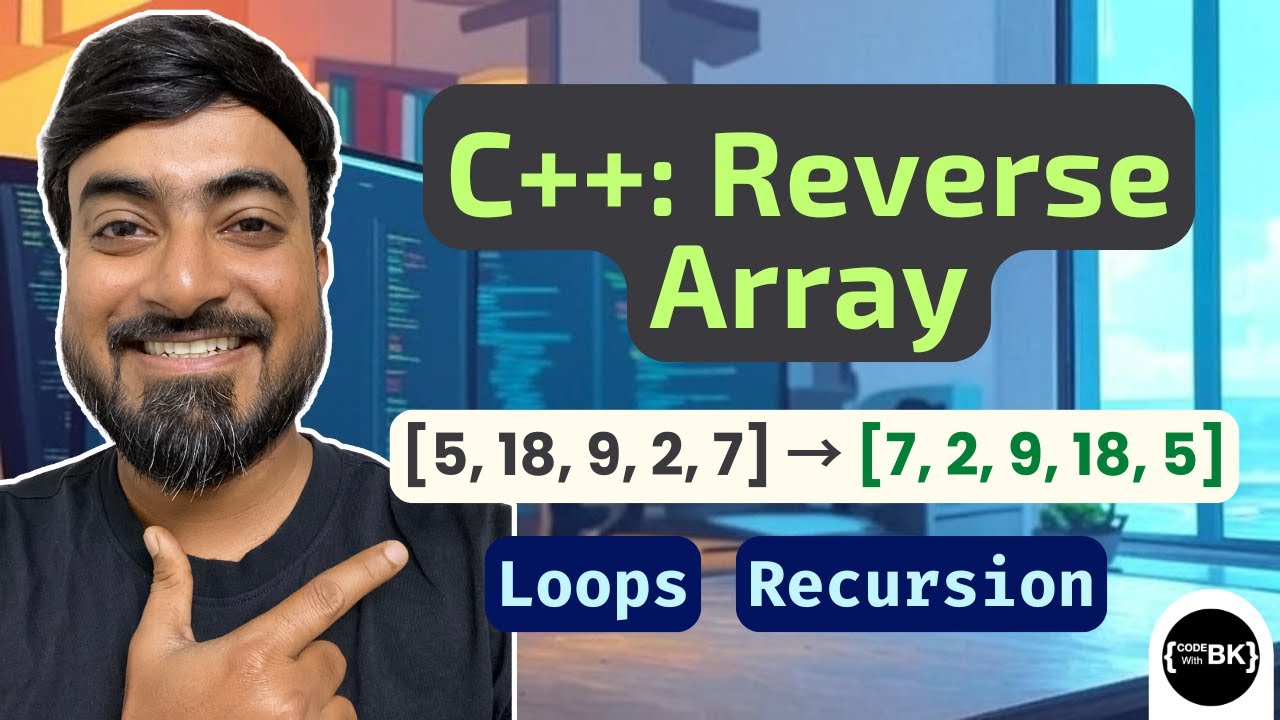 Reverse An Array In C Using Loops Recursion Beginner C
