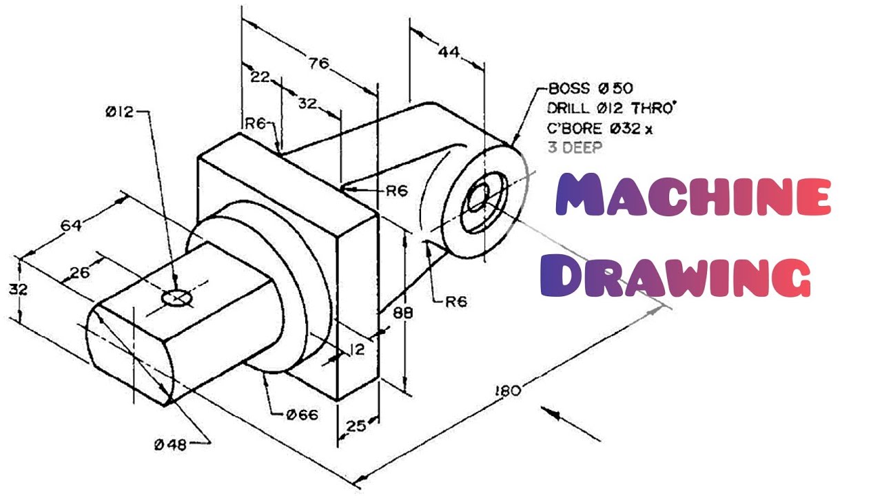 Machine Drawing 3 Orthographic Projection In Technical Drawing