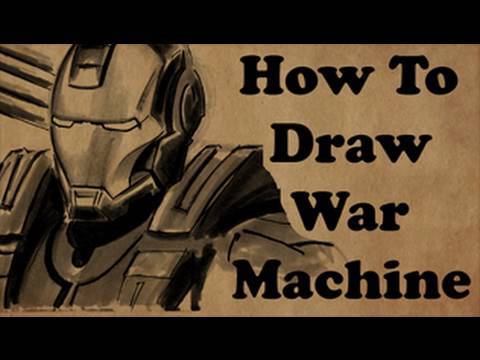 How To Draw War Machine Youtube