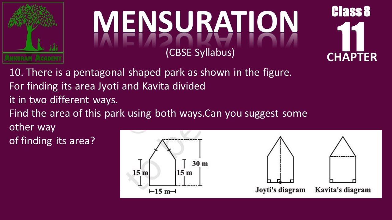 Class 8 Mensuration Cbse Youtube