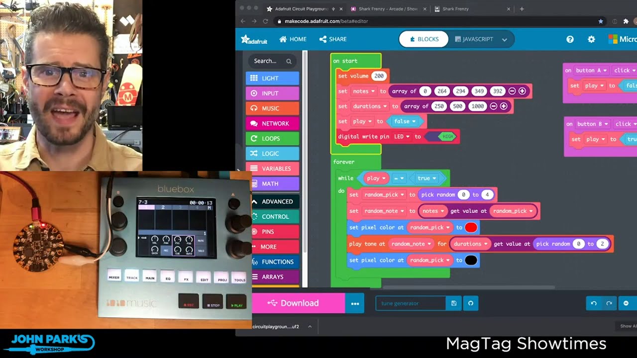 Makecode Minute Tune Maker Adafruit Johnedgarpark Adafruit